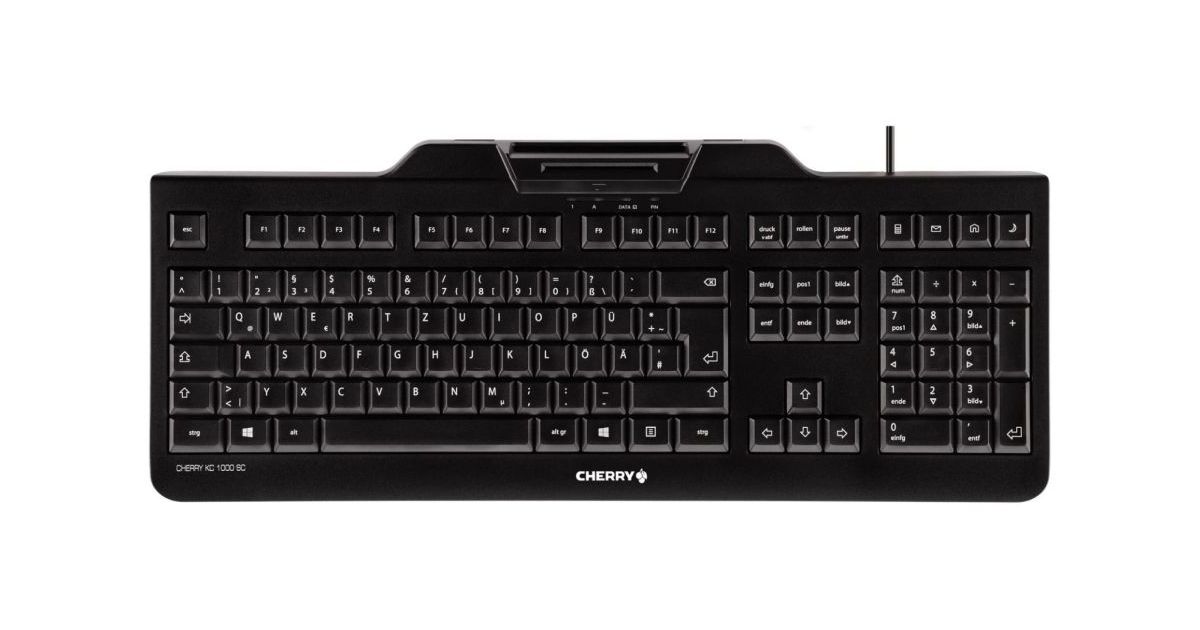 Cherry KC 1000 SC USB näppäimistö äly/henkilökortinlukijalla | Triosoft Oy