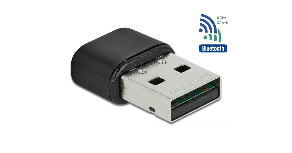 Delock Bluetooth 4.2 + Wifi 433 Mbps USB adapteri | Triosoft Oy