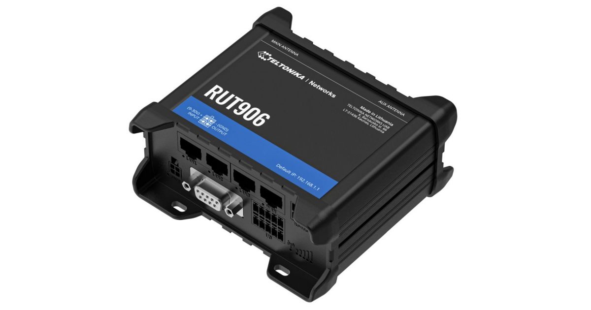 TELTONIKA RUT906 4G LTE RS232/RS485 Industry Router | Triosoft Oy